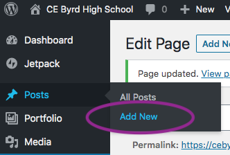 How to Add A Blog Post | CE Byrd High School
