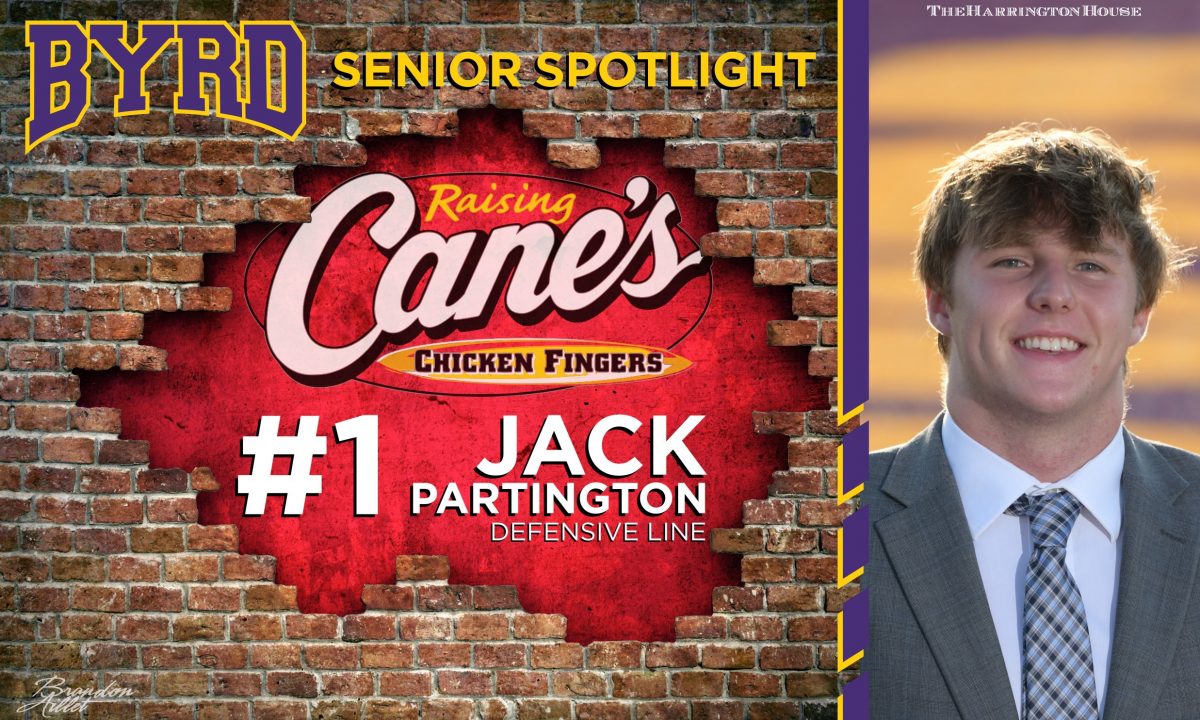 Raising Cane’s Senior Spotlight – No. 1 Jack Partington | CE Byrd High ...