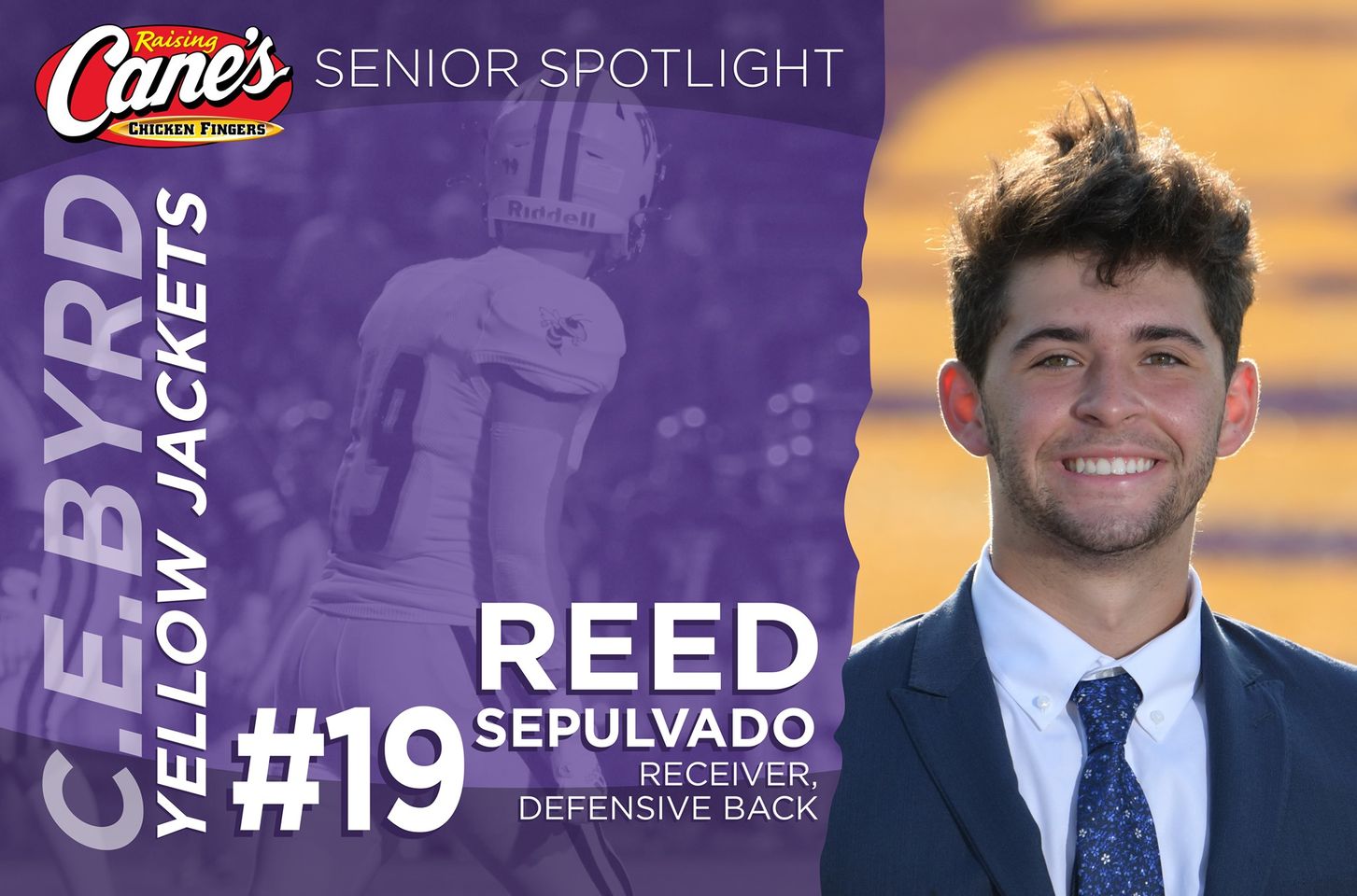 Raising Cane’s Senior Spotlight – No. 19 Reed Sepulvado | CE Byrd High ...