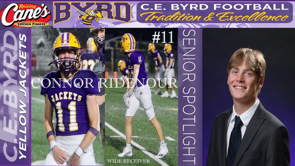 Raising Cane’s Senior Spotlight – No. 11 Connor Ridenour | CE Byrd High ...