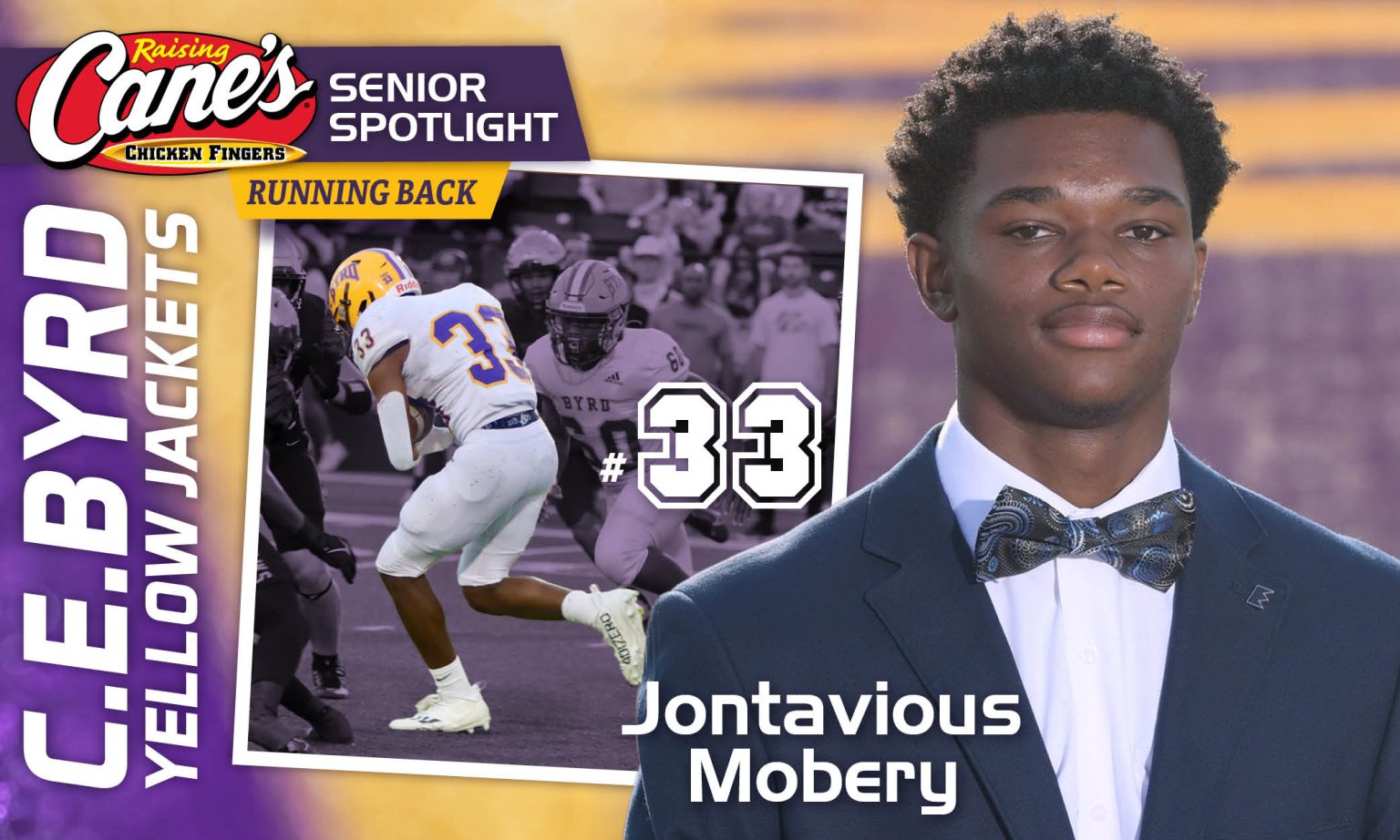 2023 Raising Cane’s Senior Spotlight – #33 Jontavious Mobery | CE Byrd ...