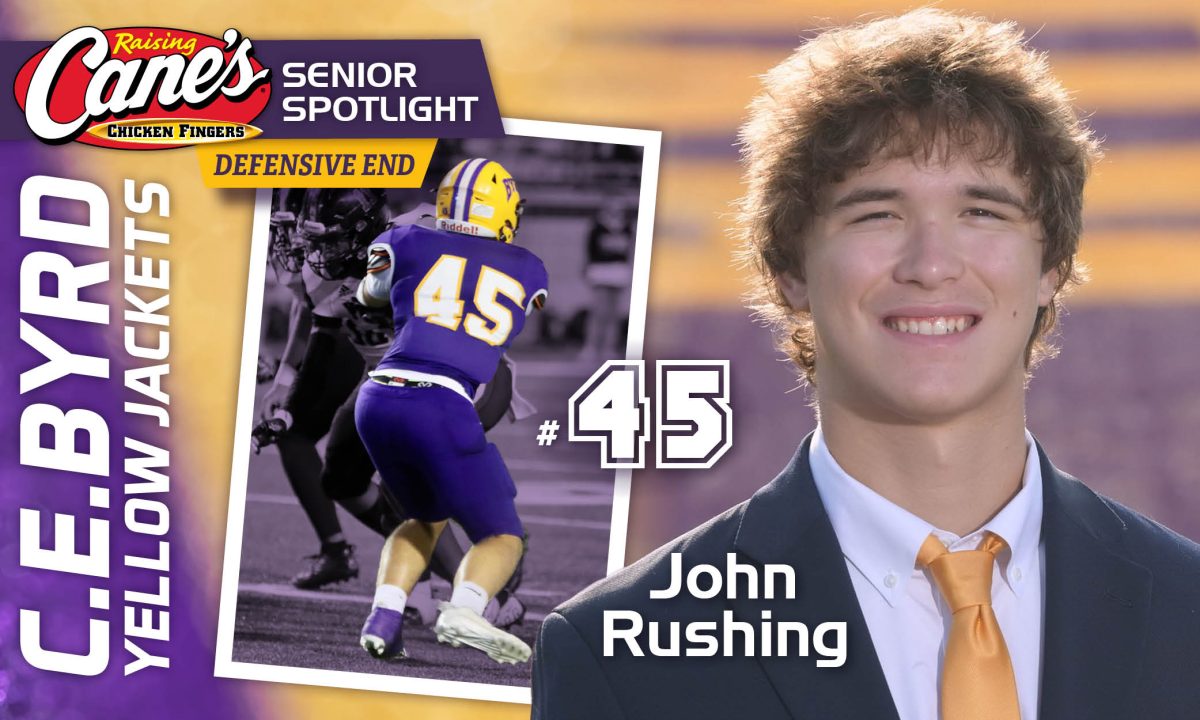 2023 Raising Cane’s Senior Spotlight – #45 John Rushing | CE Byrd High ...